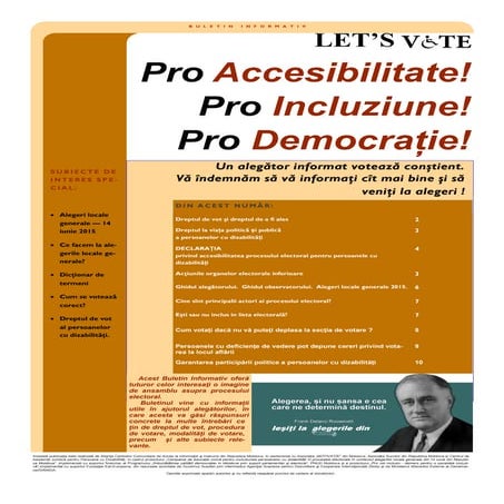 Buletin informativ nr 2 - Alegeri 2015 | PDF