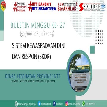 BULETIN SKDR NTT MINGGU EPIDEMIOLOGI 27.pptx