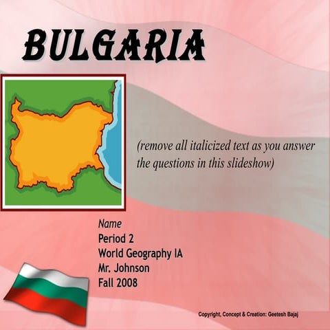 Bulgaria Template T 2 | PPT