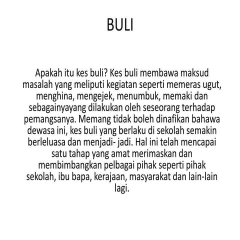 Buli 1 | PPTX