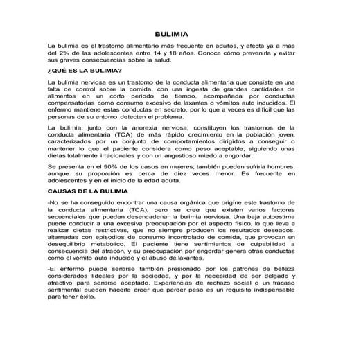Bulimia | PPTX