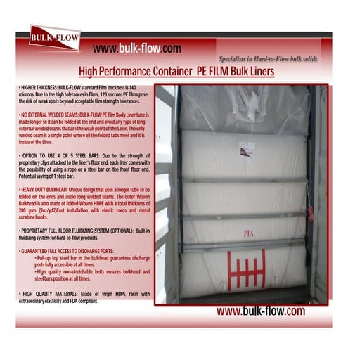 Bulk flow pe film container liners | PDF