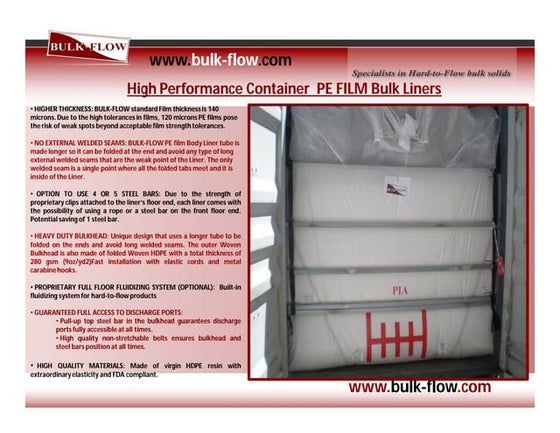 Bulk flow woven container liners | PDF
