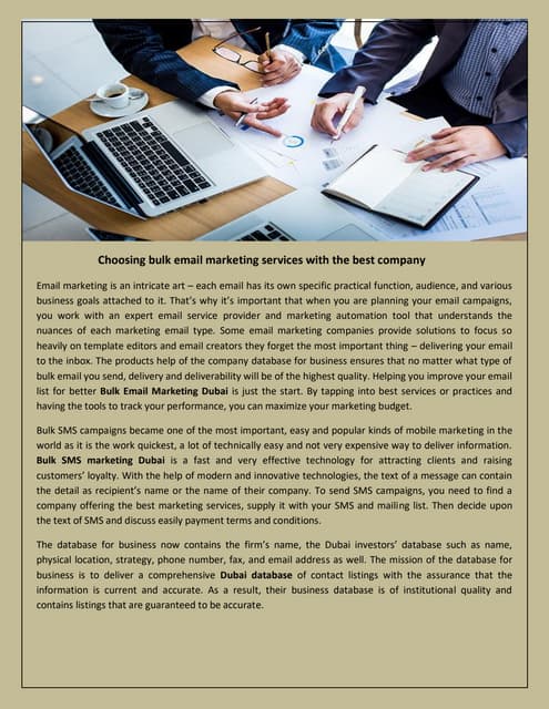 UAE Business Database | PDF