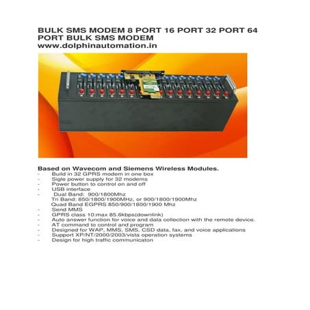 Siemens Wireless Modules.8 port 16 port modem | PDF