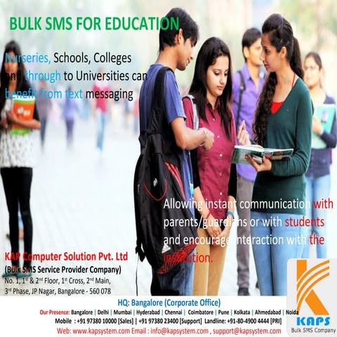 Bulk sms service for education | PPT