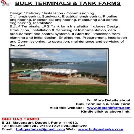 Bulk terminals & tank farms | PDF