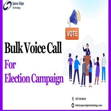 Start Elections Campaign with Bulk Voice Call | PPTX
