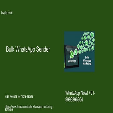 Whatsapp Bulk Message Sender Free PDF to Download | PDF