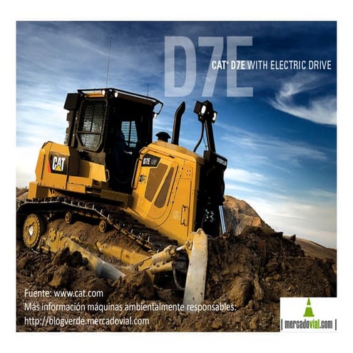 Bulldozer caterpillar d7E electric drive topador híbrido - topadora ...