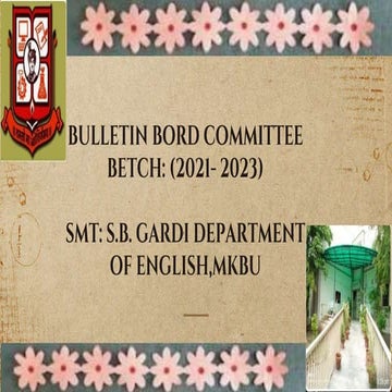 _'Bulletin Board Committee' | PPT