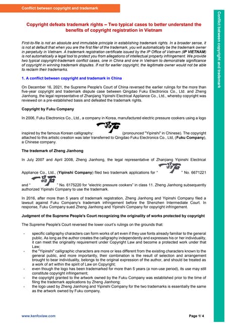 Beyond First-to-File How Copyright Won a Trademark Battle in Vietnam ...