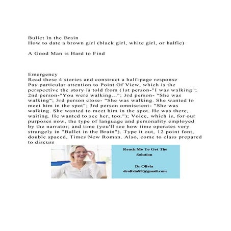 Bullet In the BrainHow to date a brown girl (black girl, white.docx