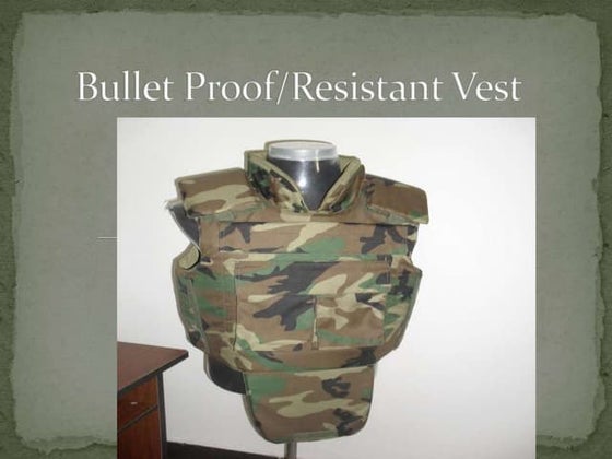 Bulletproof vest | PDF