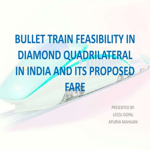 Bullet train in india | PPTX
