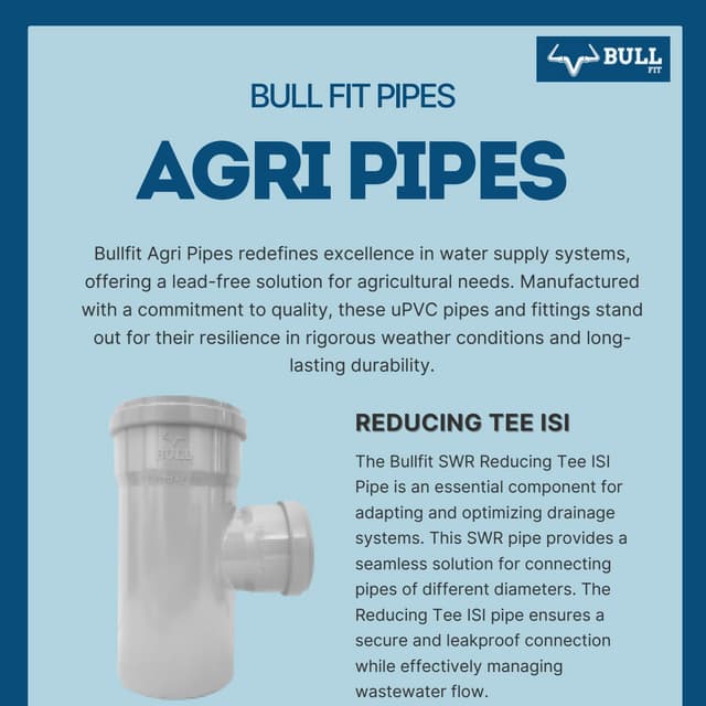 SWR Pipes and SWR Fittings | Drainage Solutions in Bull Fit Pipes | PDF