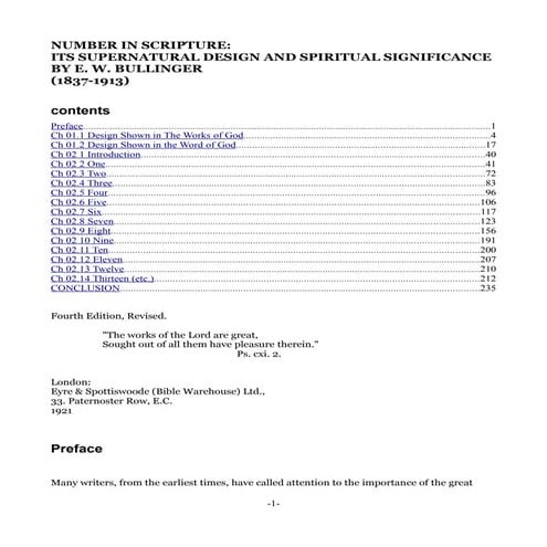 Bullinger number in-scripture(b) | PDF