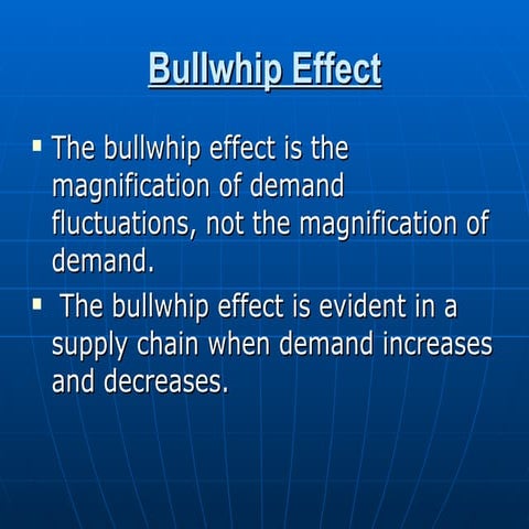 Bullwhip effect[1] | PPT