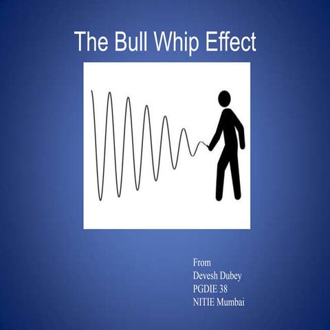 Bullwhip effect | PPTX