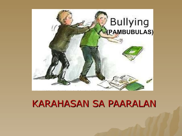 Pambubulas / bullying | PPT