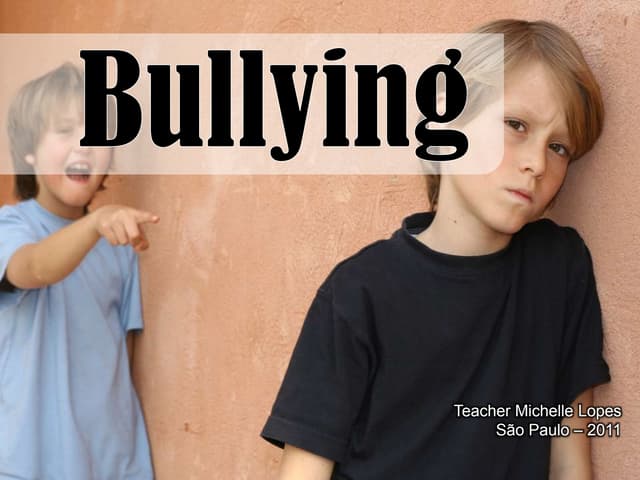 Anti-bullying Presentation #1 | PPTX