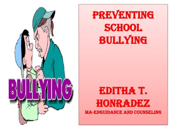 School bullying presentation | PPTX | Crime & Harmful Acts to ...