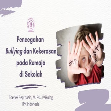 Bullying di kalangan Remaja untuk edukasi | PPTX