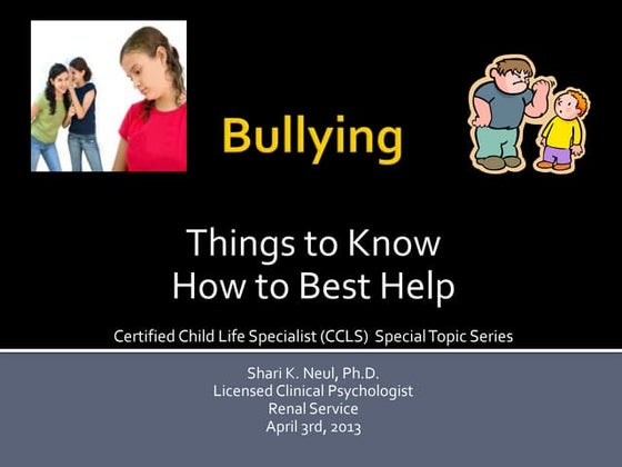 School bullying presentation | PPT