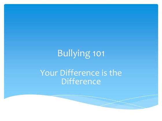 School bullying presentation | PPT