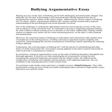 Bullying Argumentative Essay.pdf