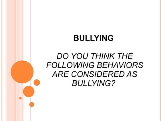 Bullying | PPTX