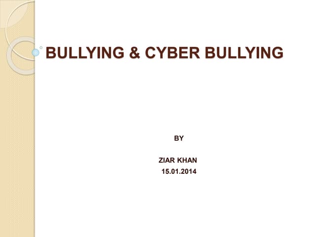 A Case Study On Cyber Bullying | PDF