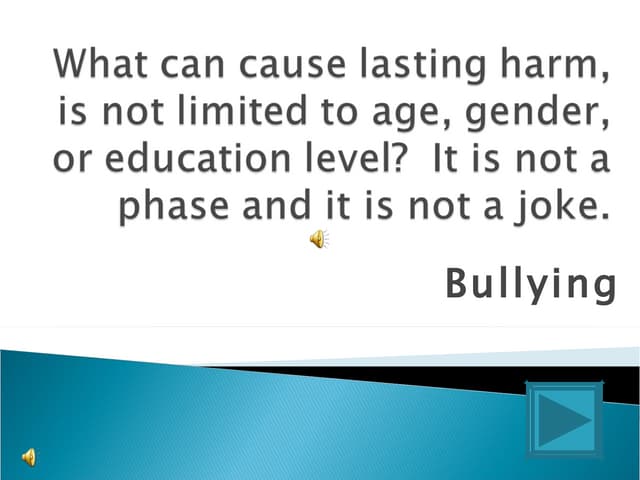 Anti-bullying Presentation #1 | PPTX