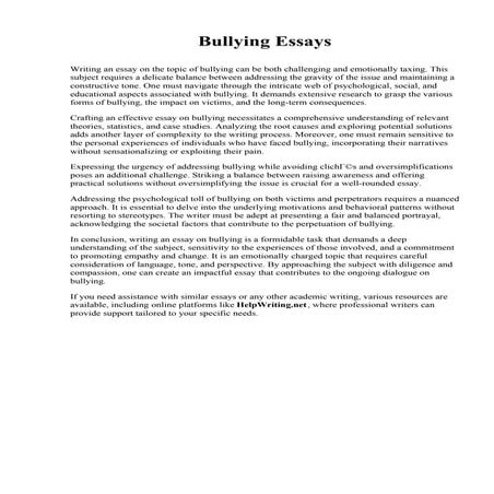Bullying Essays.pdf