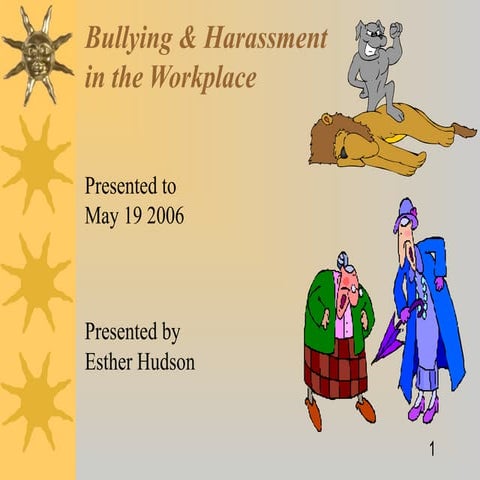 Workplace bullying | PPTX