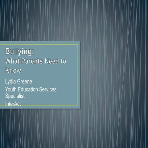 Bullying Powerpoint | PPT