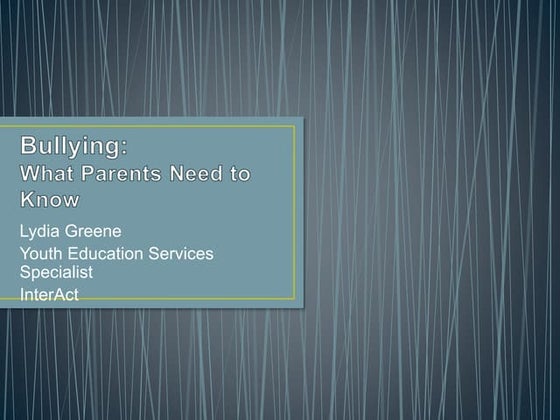 Bullying Powerpoint | PPT