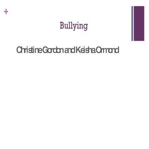 Bullying presentation | PPT