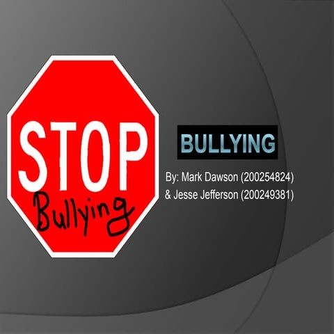Bullying presentation | PPT