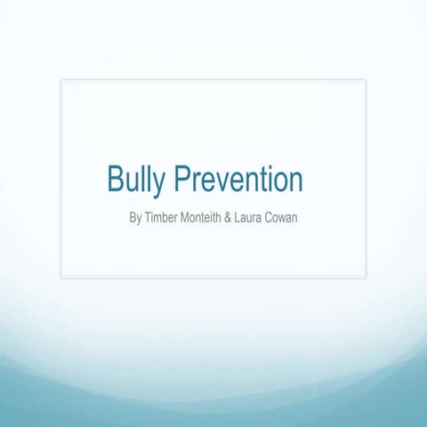 Preventing School Bullying | PPTX