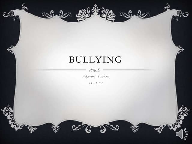 Bullying Powerpoint | PPT