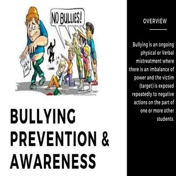 Bullying prevention and awareness | PDF