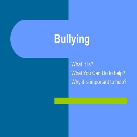 Bullying prevention presentation_to_6th_grade (1) | PPT