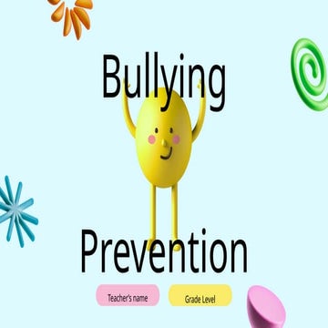 Bullying Prevention Slides For Middle School.pptx