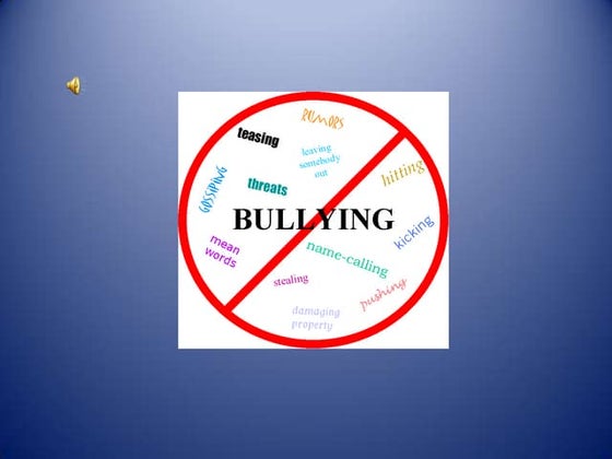 Anti-bullying Presentation #1 | PPTX
