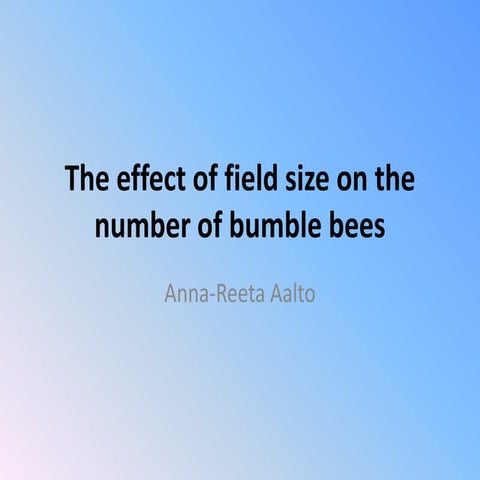 Bumble bee slide show | PPTX