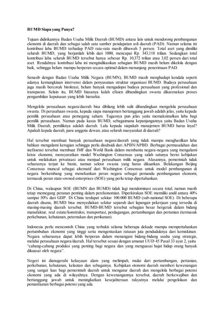 Badan Usaha Milik Daerah | PPT