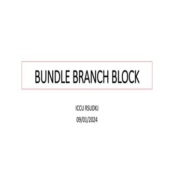 PENGERTIAN DAN KONSEP BUNDLE BRANCH BLOCK | PDF