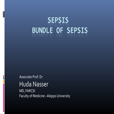 Bundle of sepsis | PPT