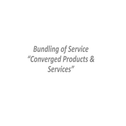Bundling services | PPTX